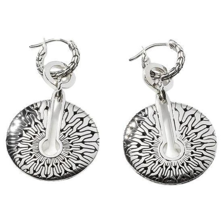 John Hardy Classic Chain Earrings EB900557 For Sale at 1stDibs