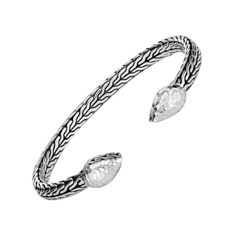 John Hardy Bamboo Silver Five-Row Narrow Flex Cuff Bracelet, CB5756XM ...