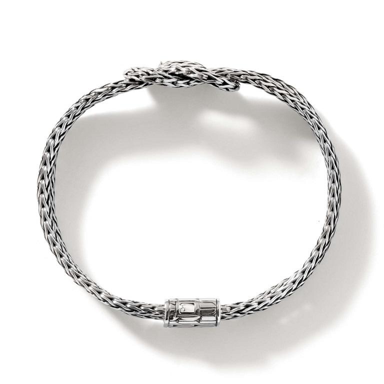 John Hardy Classic Chain Silver Manah Slim Chain Double Bracelet ...