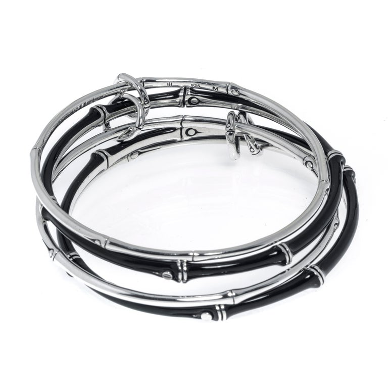 John Hardy Classic Chain Sterling Silver Layered Bangle Bracelet For ...