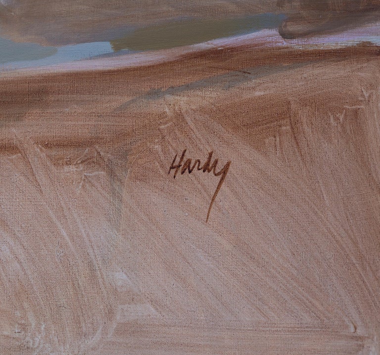 John Hardy - Grandmother at Shore, Large Painting by John Hardy at 1stDibs