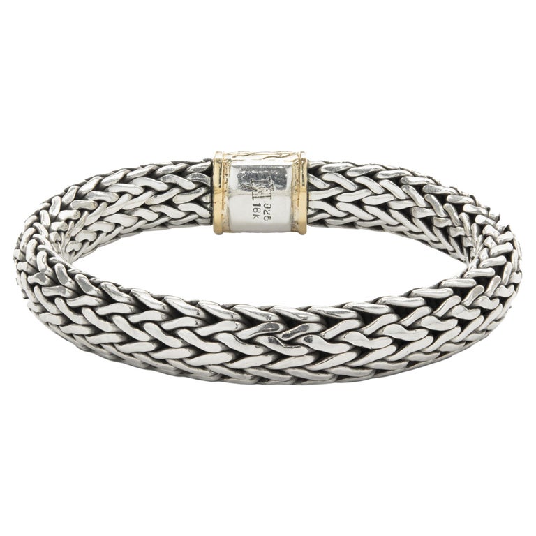John Hardy Sterling Silver and 18 Karat Yellow Gold Classic Chain ...