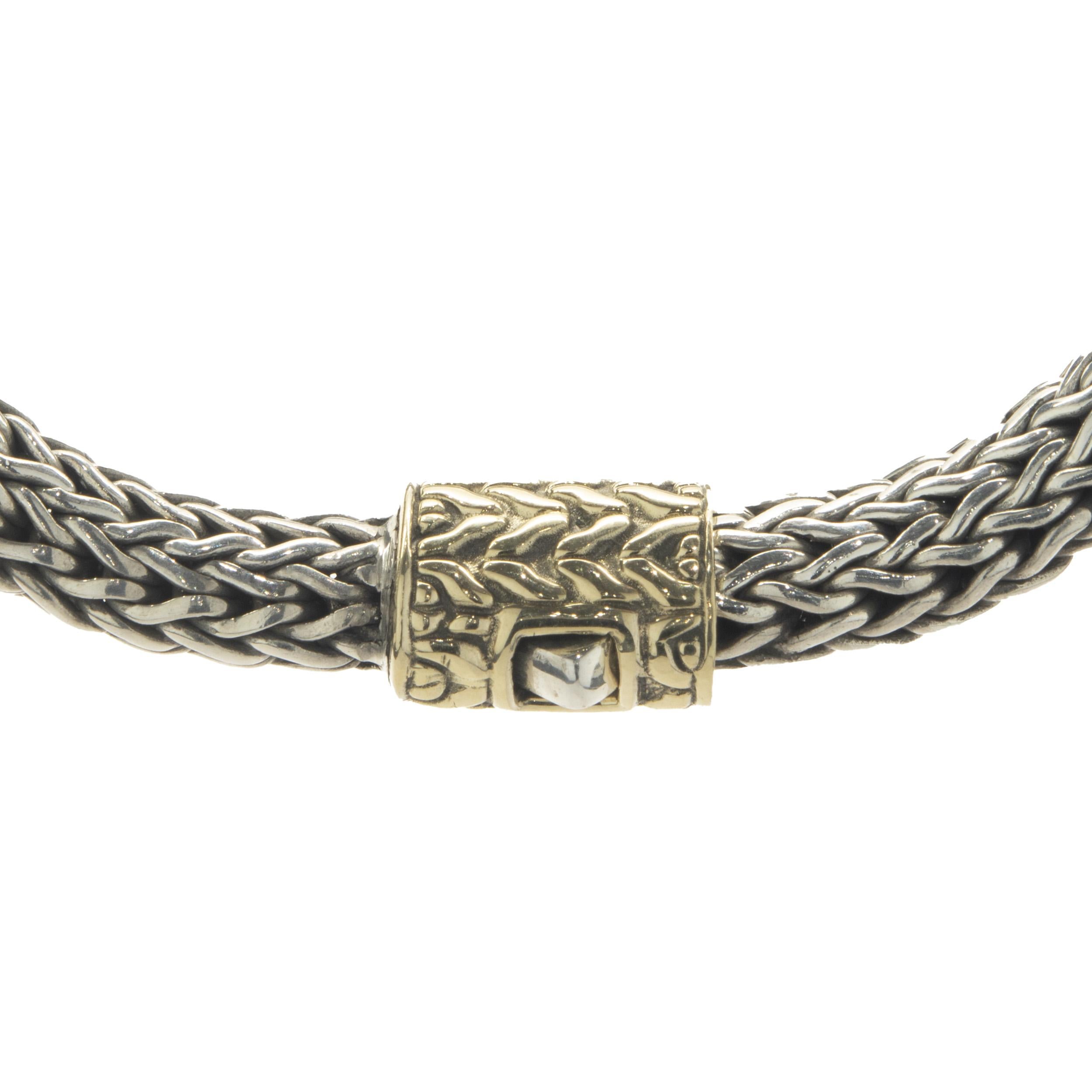 John Hardy Sterling Silver and 18 Karat Yellow Gold Classic Chain ...
