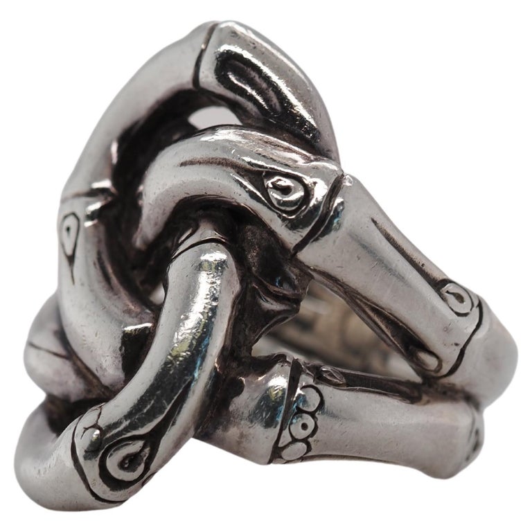 John Hardy Sterling Silver Bamboo Ring at 1stDibs