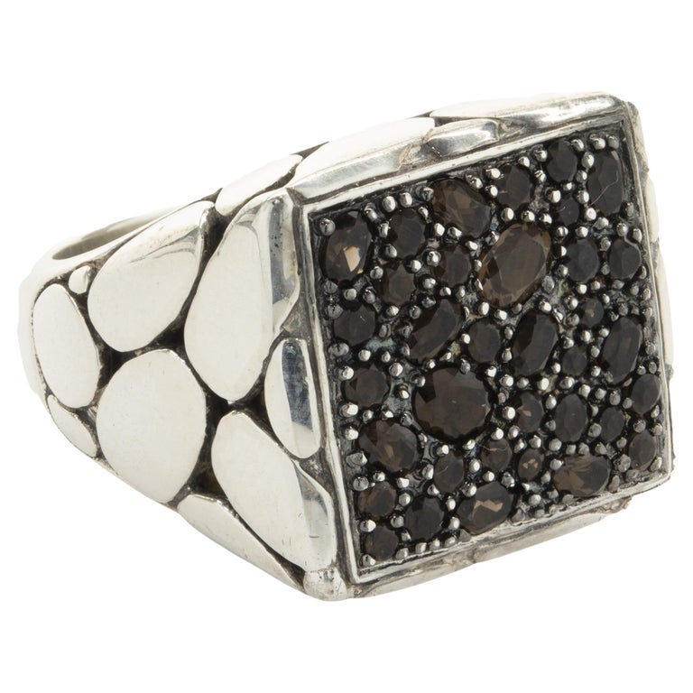 John Hardy Sterling Silver Kali Collection Topaz Ring For Sale at 1stDibs