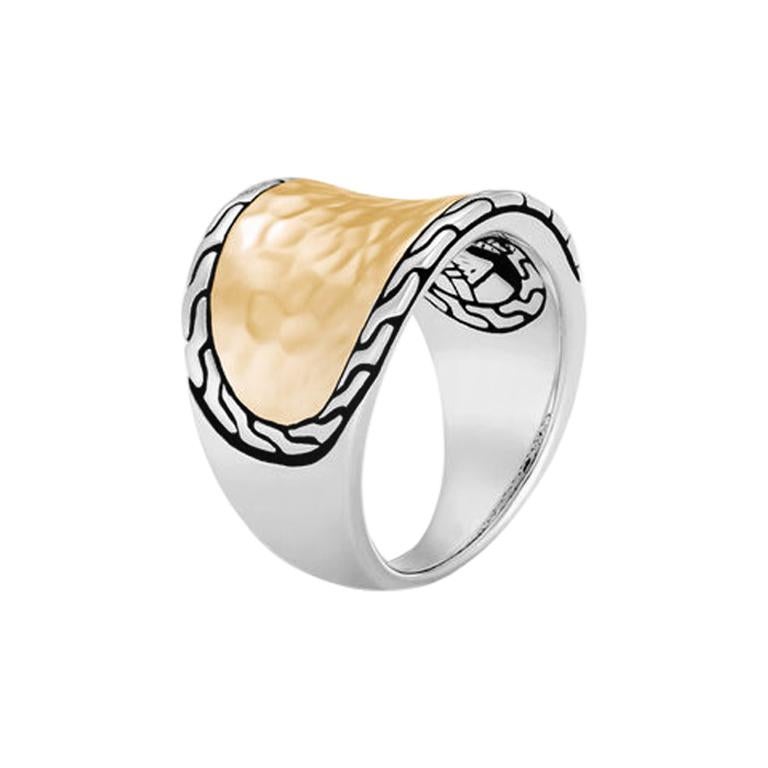 John Hardy Women's Classic Chain Hammered Saddle Ring RZ96156X7 For ...