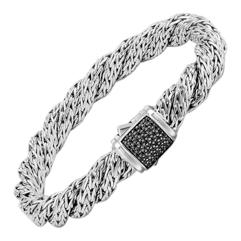 John Hardy Women's Silver Bracelet with Black Sapphire, BBS998184BLSXM ...