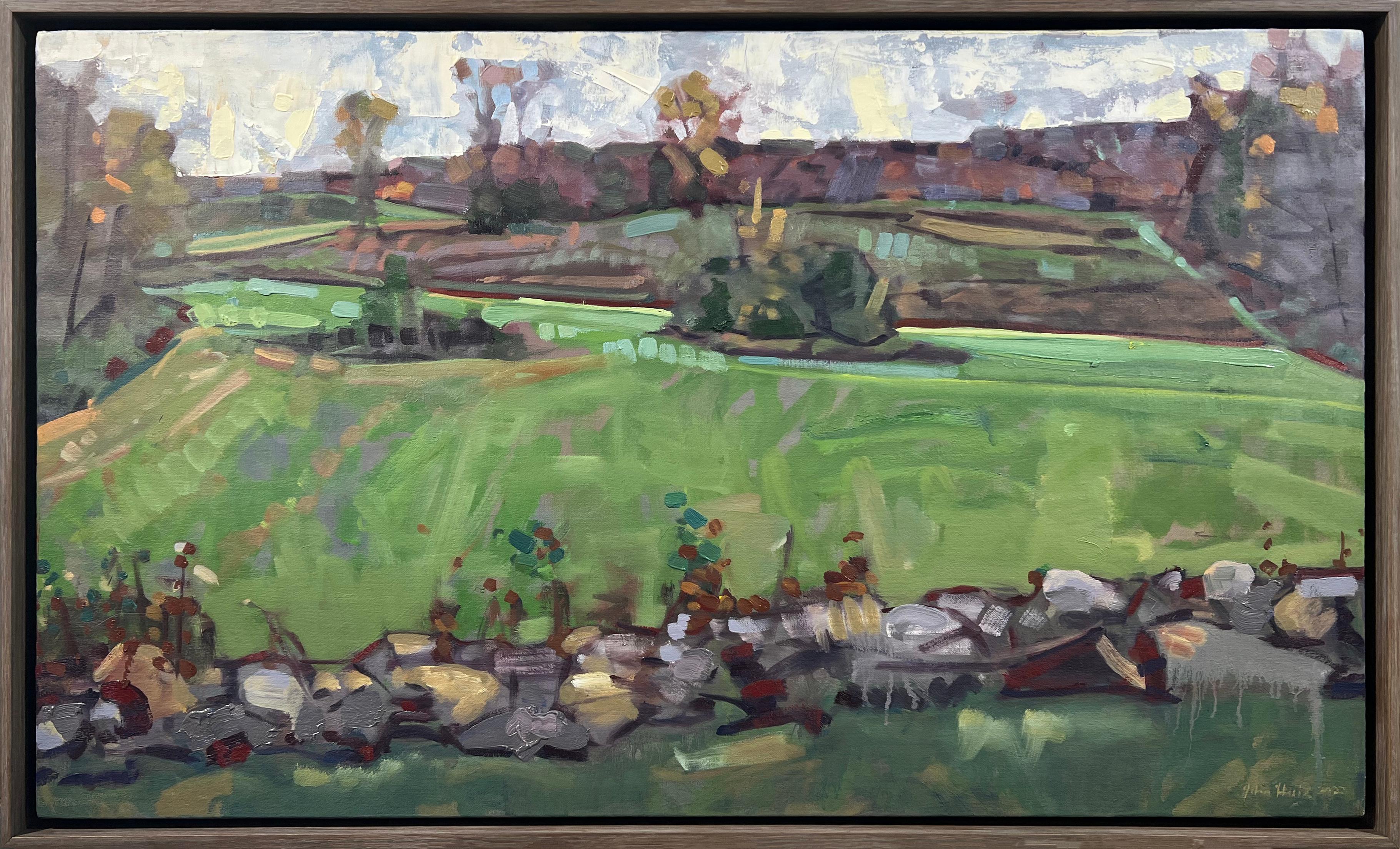 John Harris - "Countryside Drive," Impressionistic Landscape Oil ...