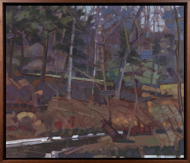 John Harris - "January Thaw," Impressionistic Landscape Oil Painting ...