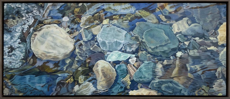 John Harris - "Rocky River 8," River Rocks Painting For Sale at 1stDibs