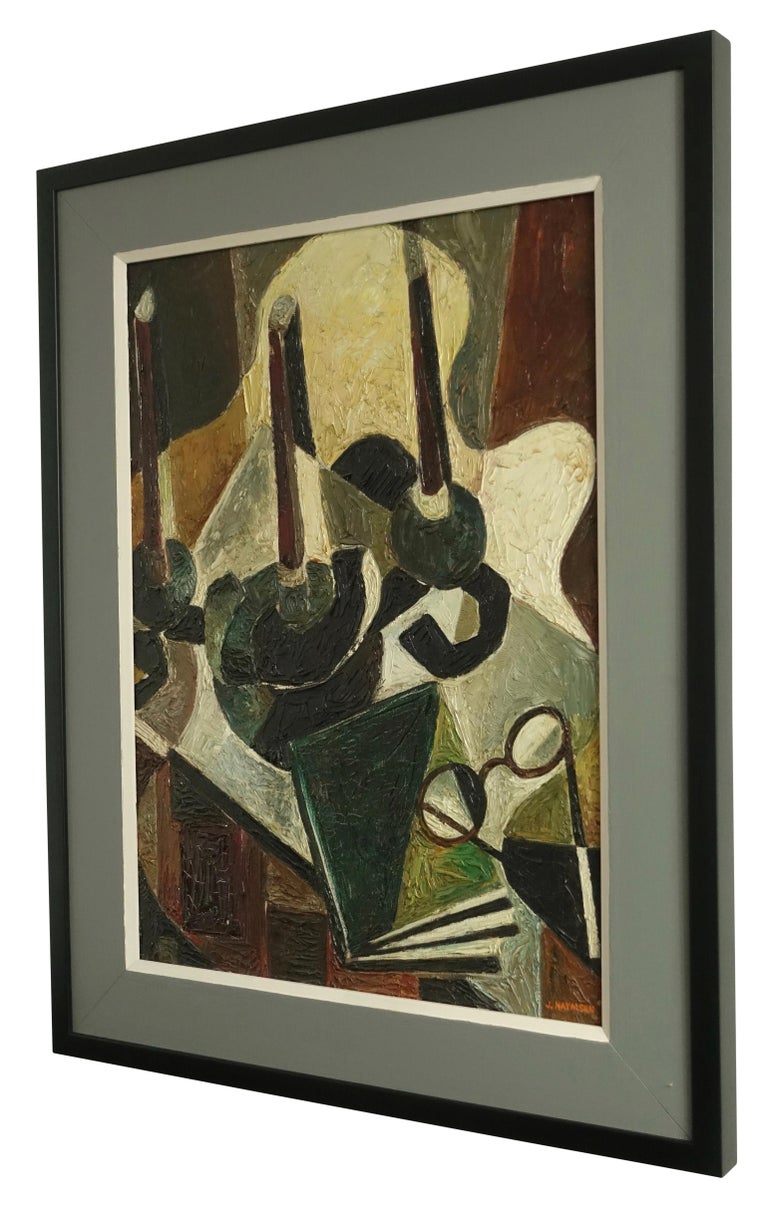 John Haymson - Mid-Century Abstract Expressionism Still Life Oil ...