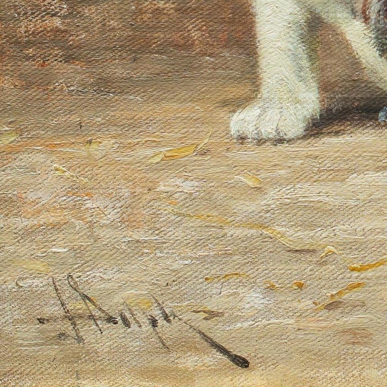 John Henry Dolph - Kittens Drinking Milk by American Artist John Henry ...