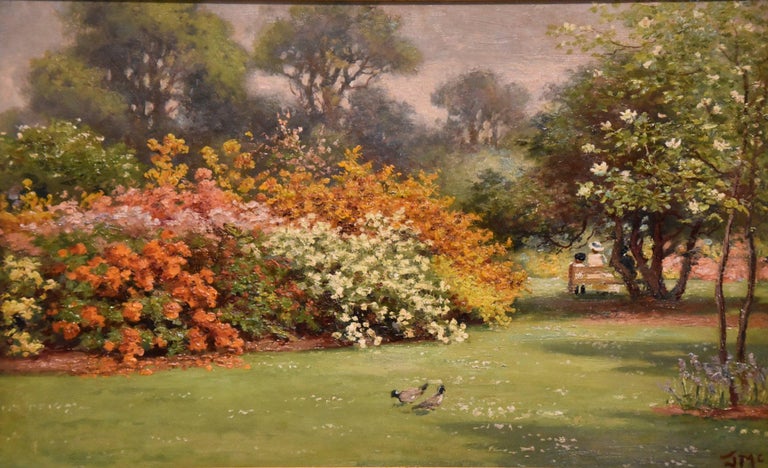 John Henry McIntyre - Oil Painting by John Henry McIntyre "A Corner Of ...