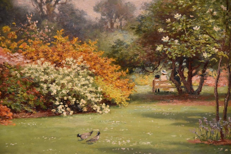 John Henry McIntyre - Oil Painting by John Henry McIntyre "A Corner Of ...