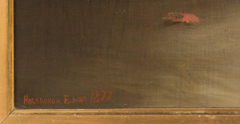 John Horsburgh - John Horsburgh (1835-1924) - Signed 1877 English Oil ...