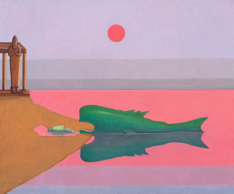 John Hrehov - Jonah, After Jonah Spent Time in the Whale - Surreal, Oil ...