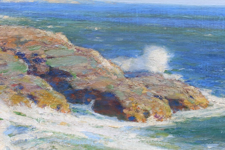 John Inglis - Antique American Impressionist Irish Oil Painting Coastal ...