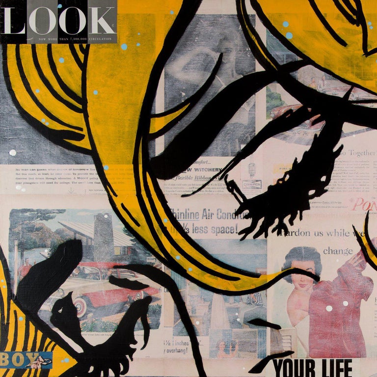 John Joseph Hanright - The Big Winner, Pop Art Collage and Oil Painting ...