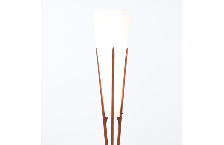 John Keal Sculpted Trident-Style Floor Lamp for Modeline of California ...