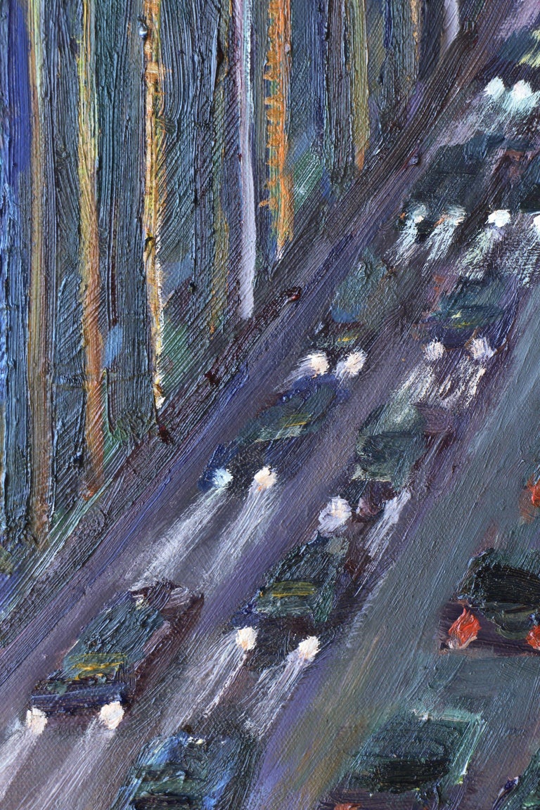 John Kilduff - Beverly Drive Rush Hour, Painting, Oil on Canvas For ...