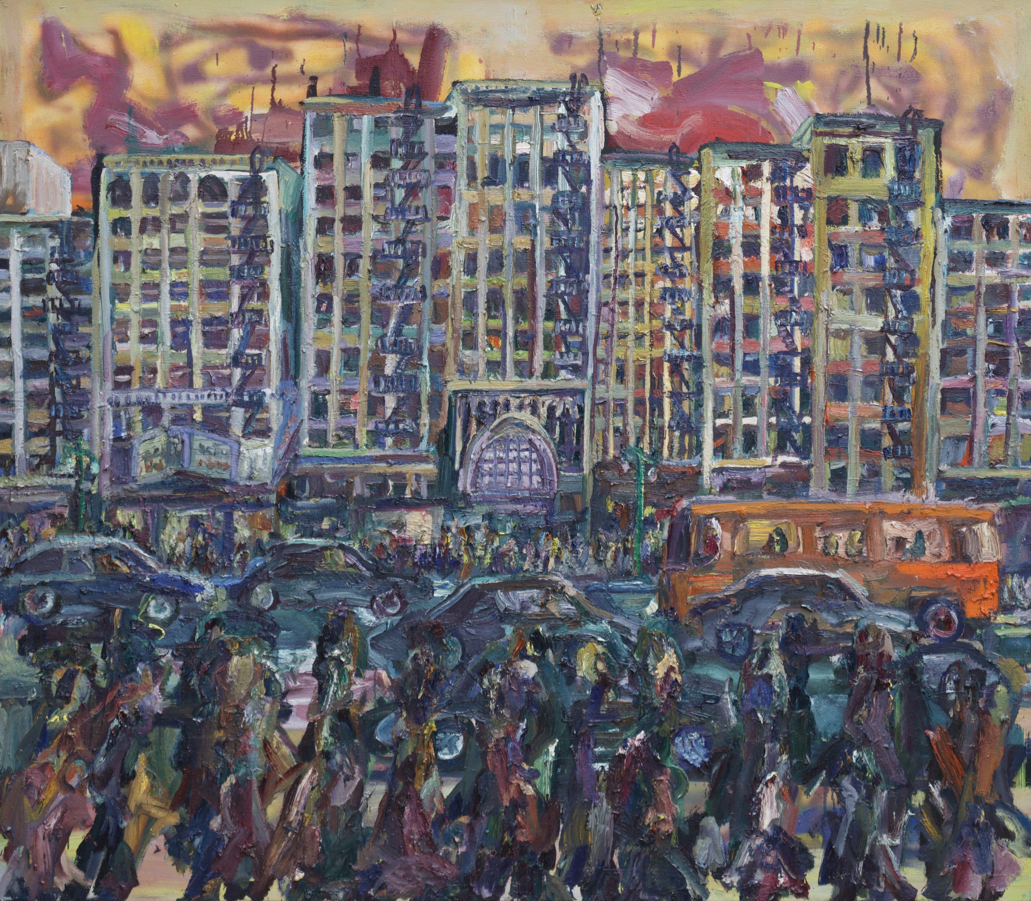 John Kilduff - San Francisco Chinatown, Painting, Oil on Canvas at 1stDibs