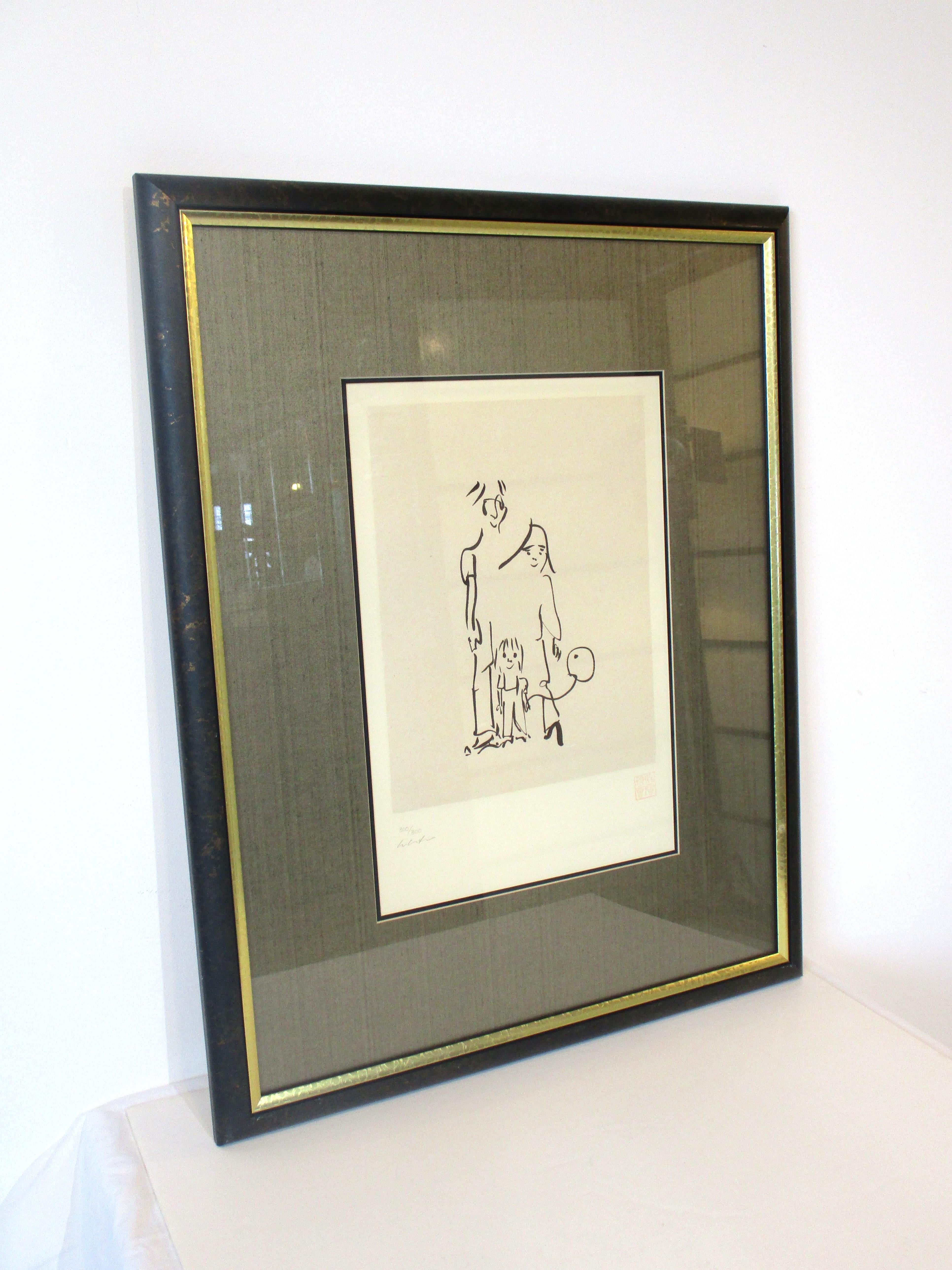 John Lennon Lithograph "Tokyo Summer of 77" Signed 300/300 Yoko Ono at ...