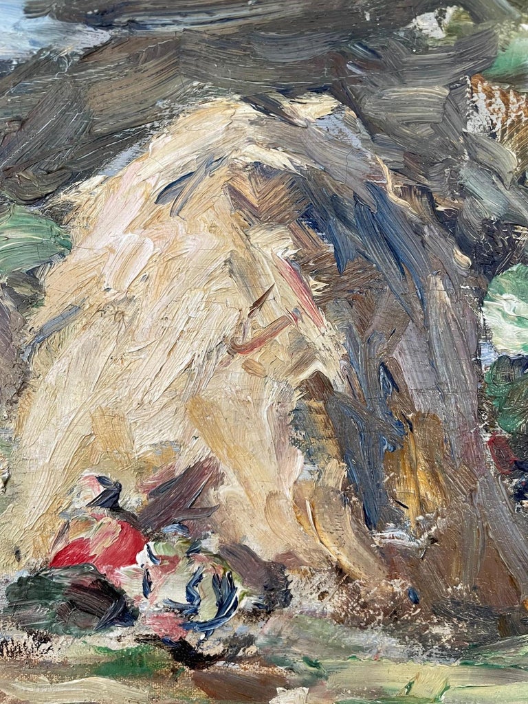 John Maclauchlan Milne - Haystack with Resting Figures For Sale at 1stDibs