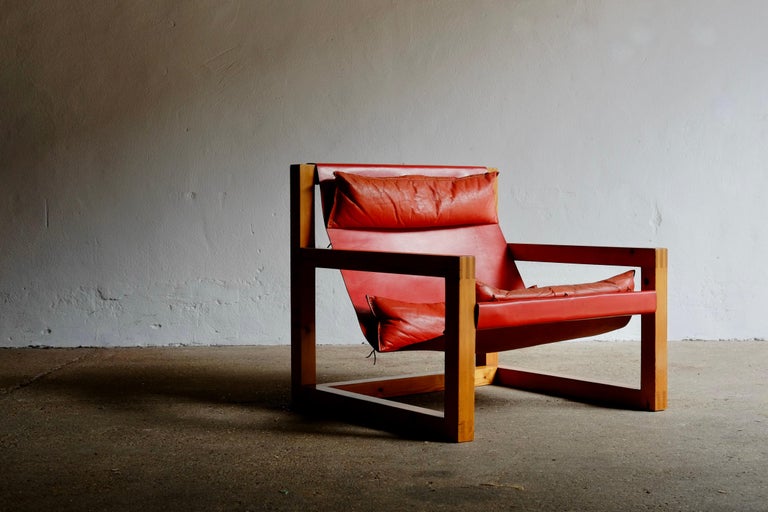 John Makepeace Sling Armchair For Liberty and Co, 1970's at 1stDibs