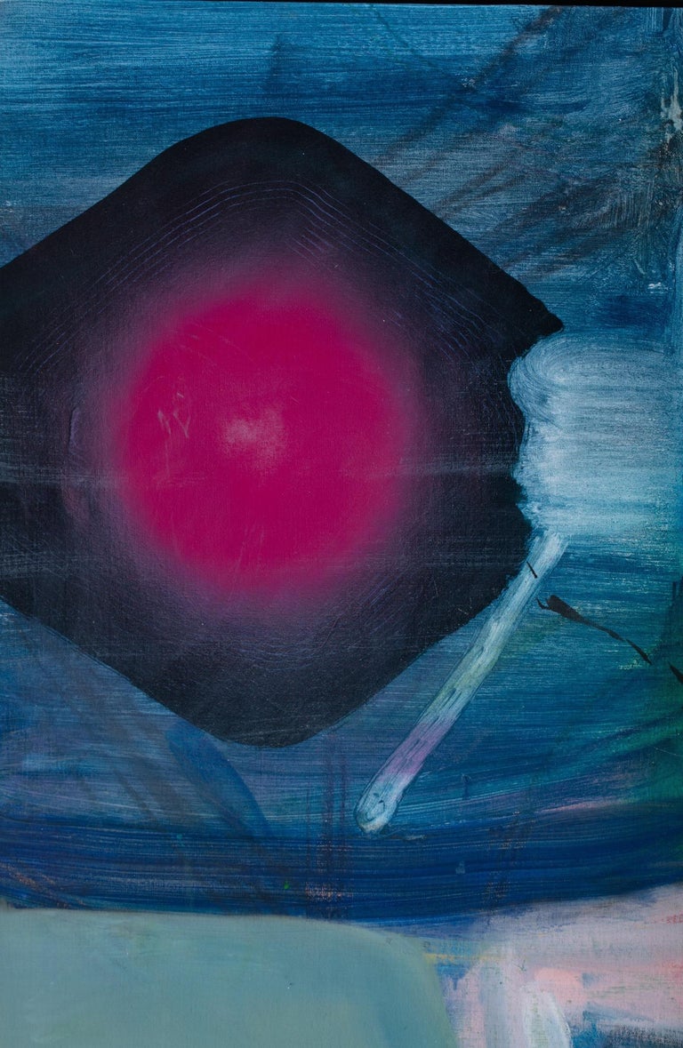 John Marksbury Painting, "All Systems Go", Mixed-Media on Canvas For ...
