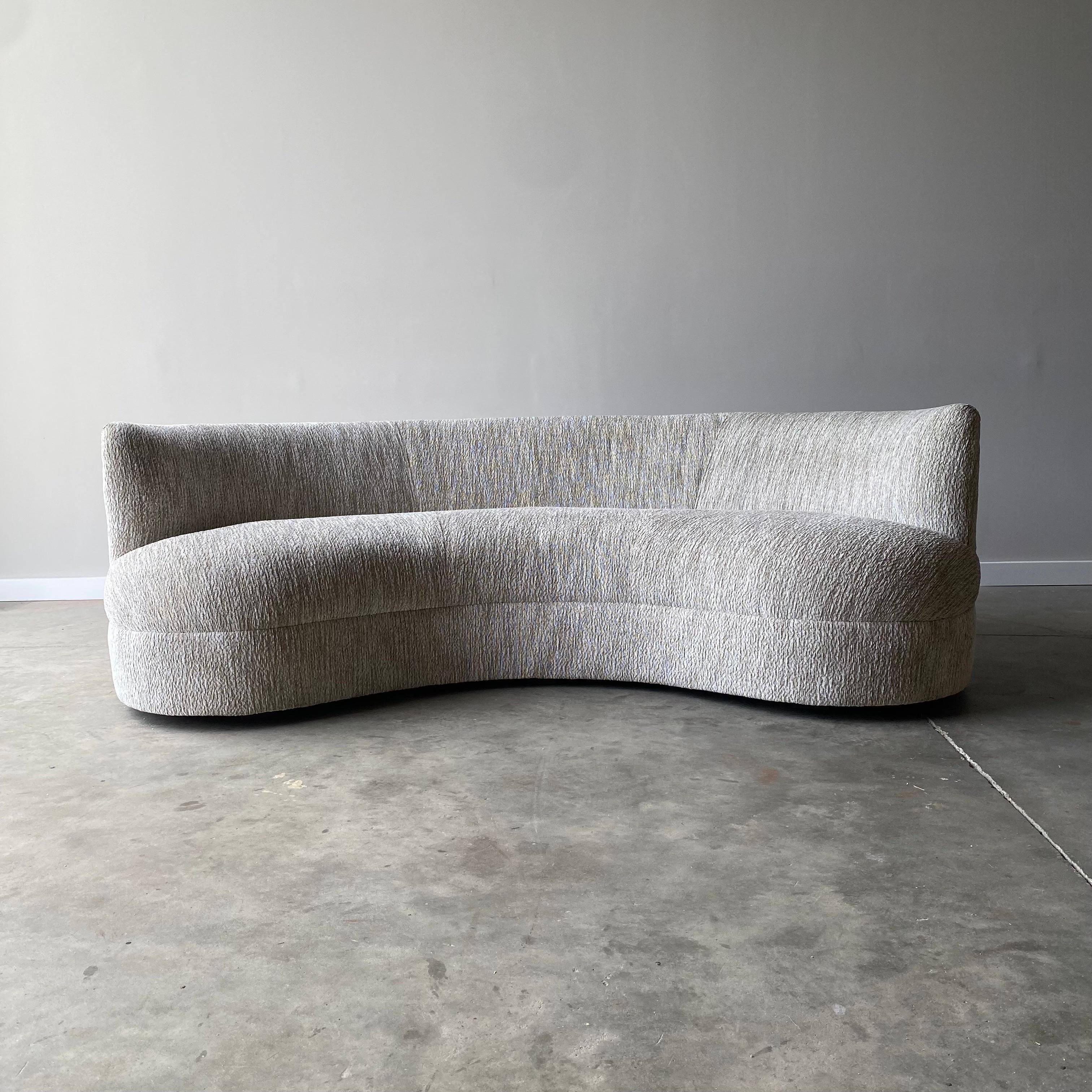John Mascheroni Curved Sofa For Sale at 1stDibs