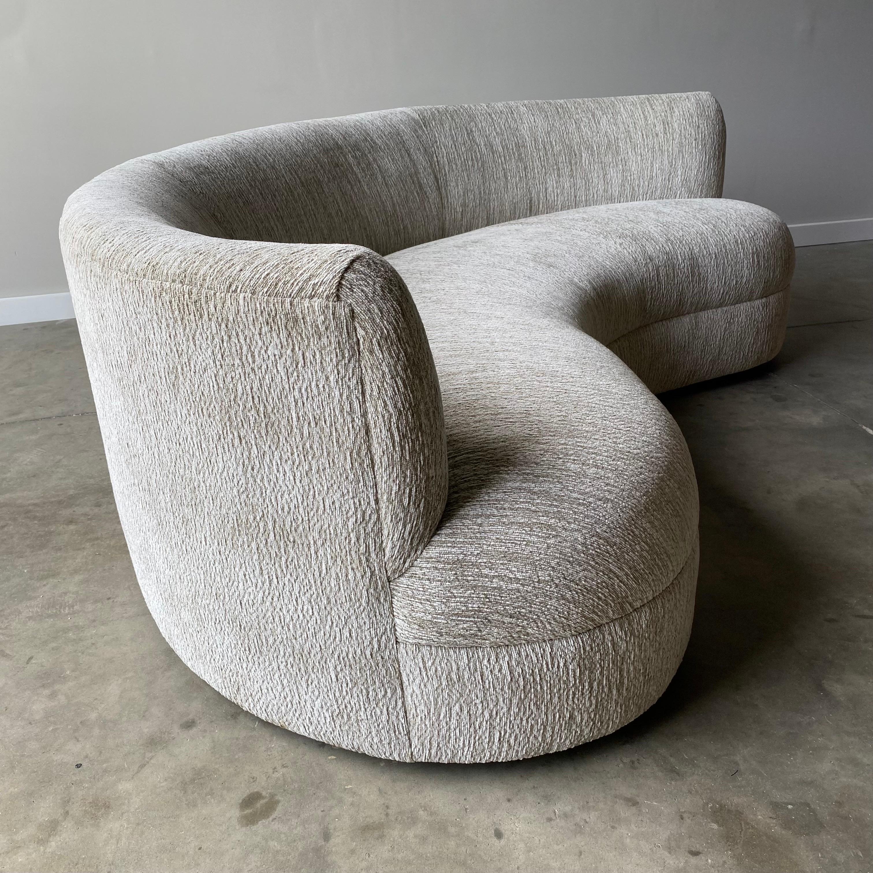 John Mascheroni Curved Sofa For Sale at 1stDibs
