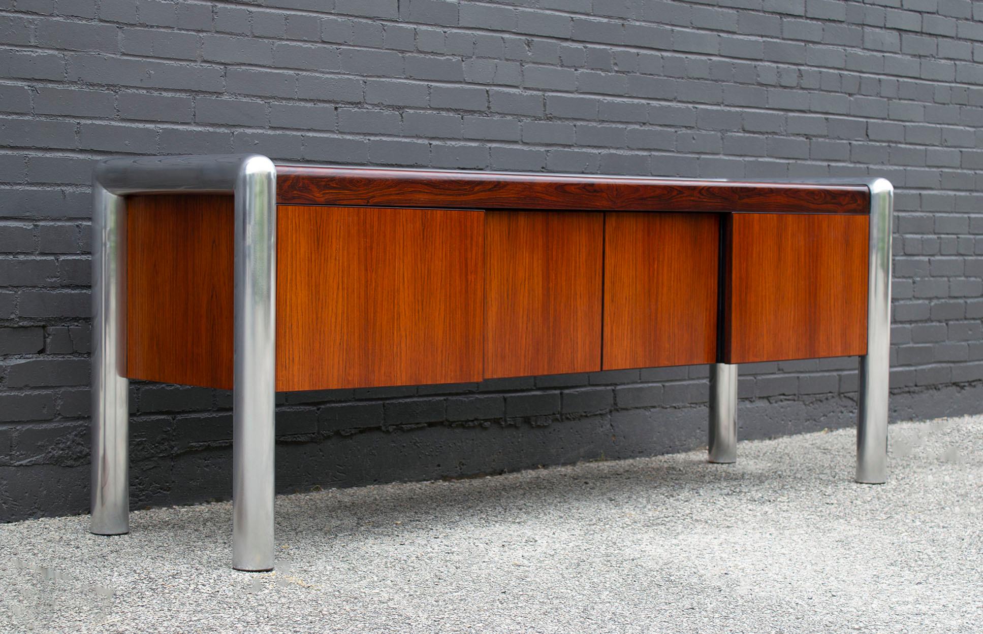 John Mascheroni Rosewood Credenza from the TUBO Series Produced by ...