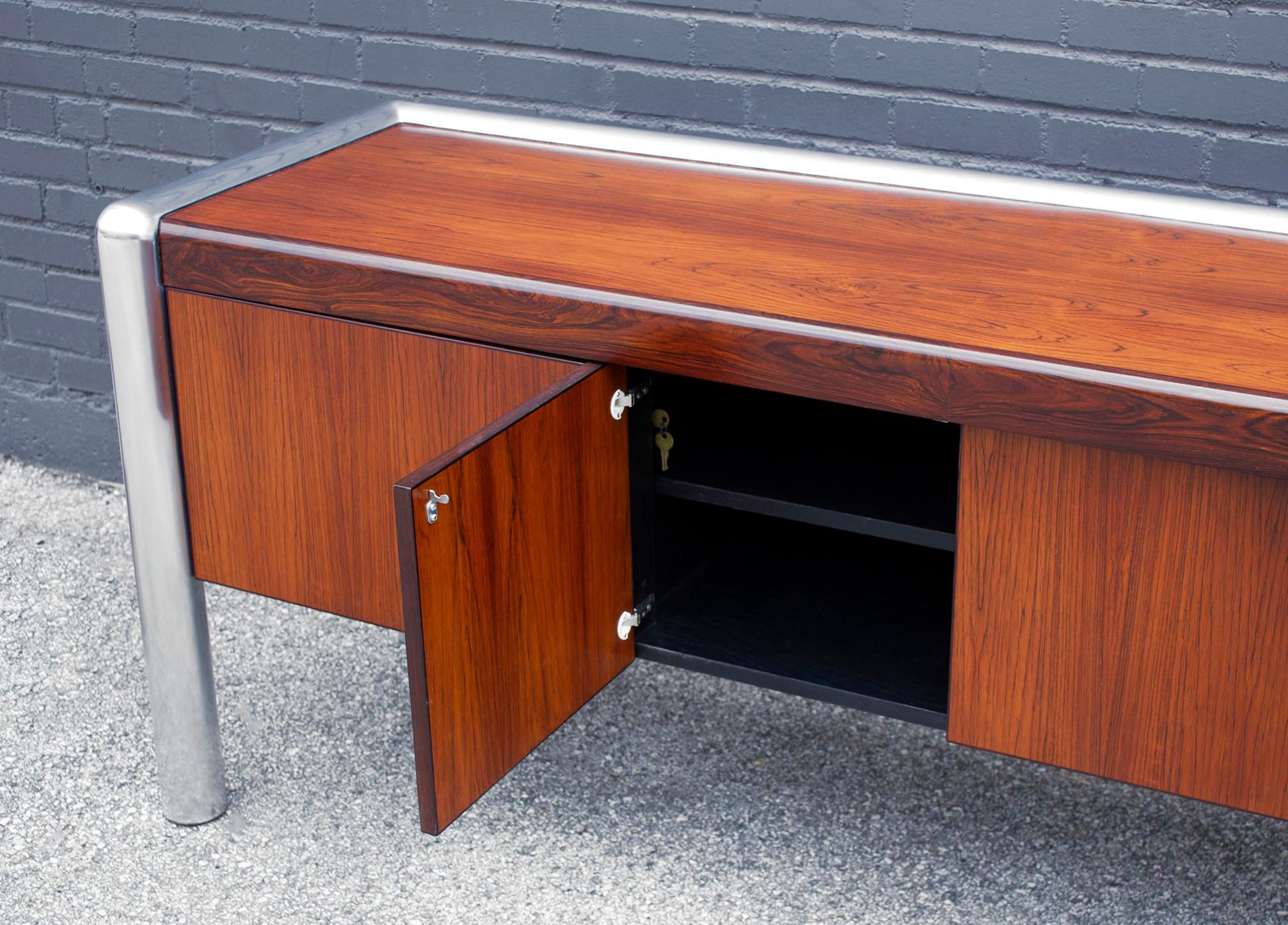 John Mascheroni Rosewood Credenza from the TUBO Series Produced by ...