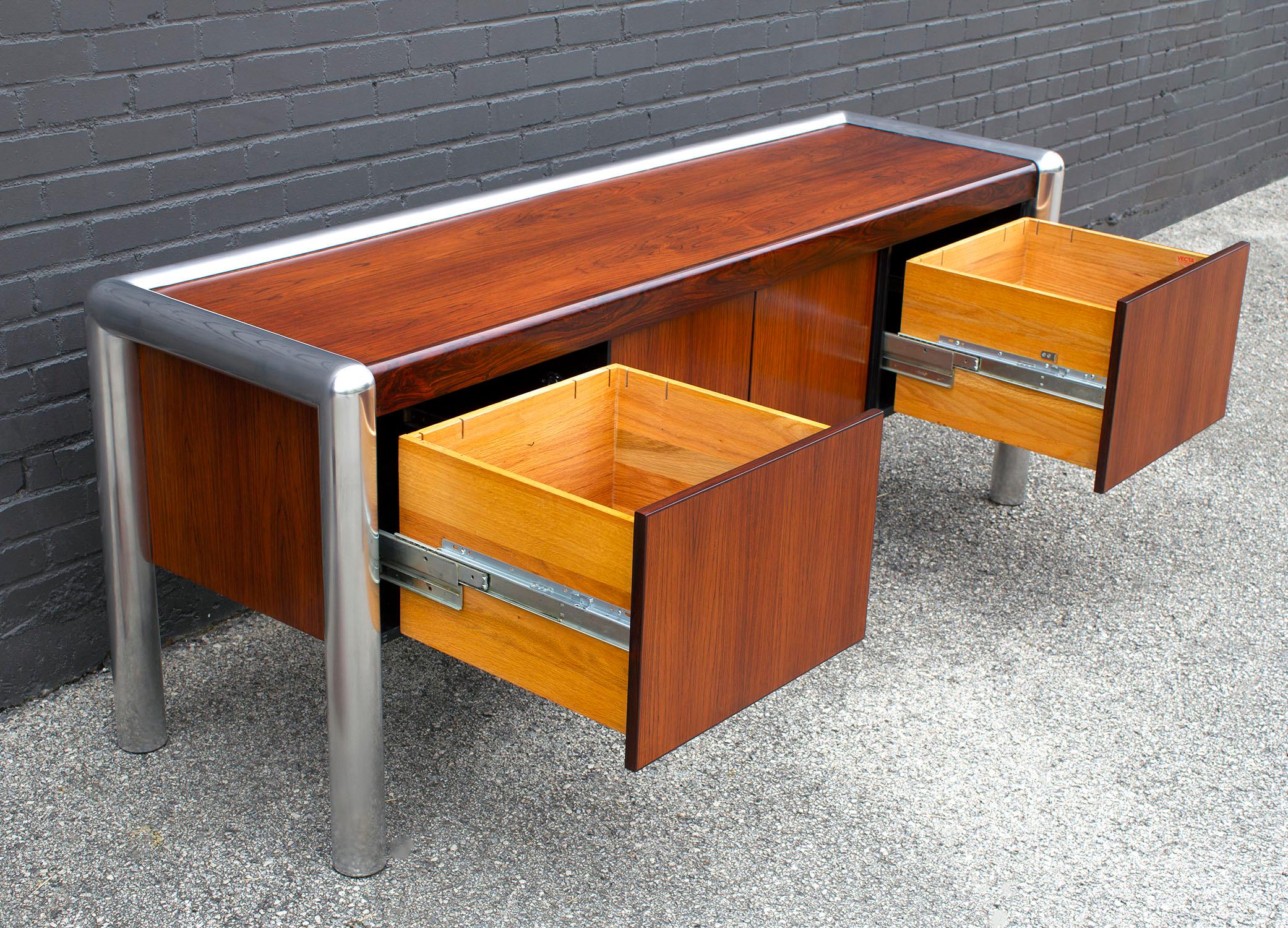 John Mascheroni Rosewood Credenza from the TUBO Series Produced by ...