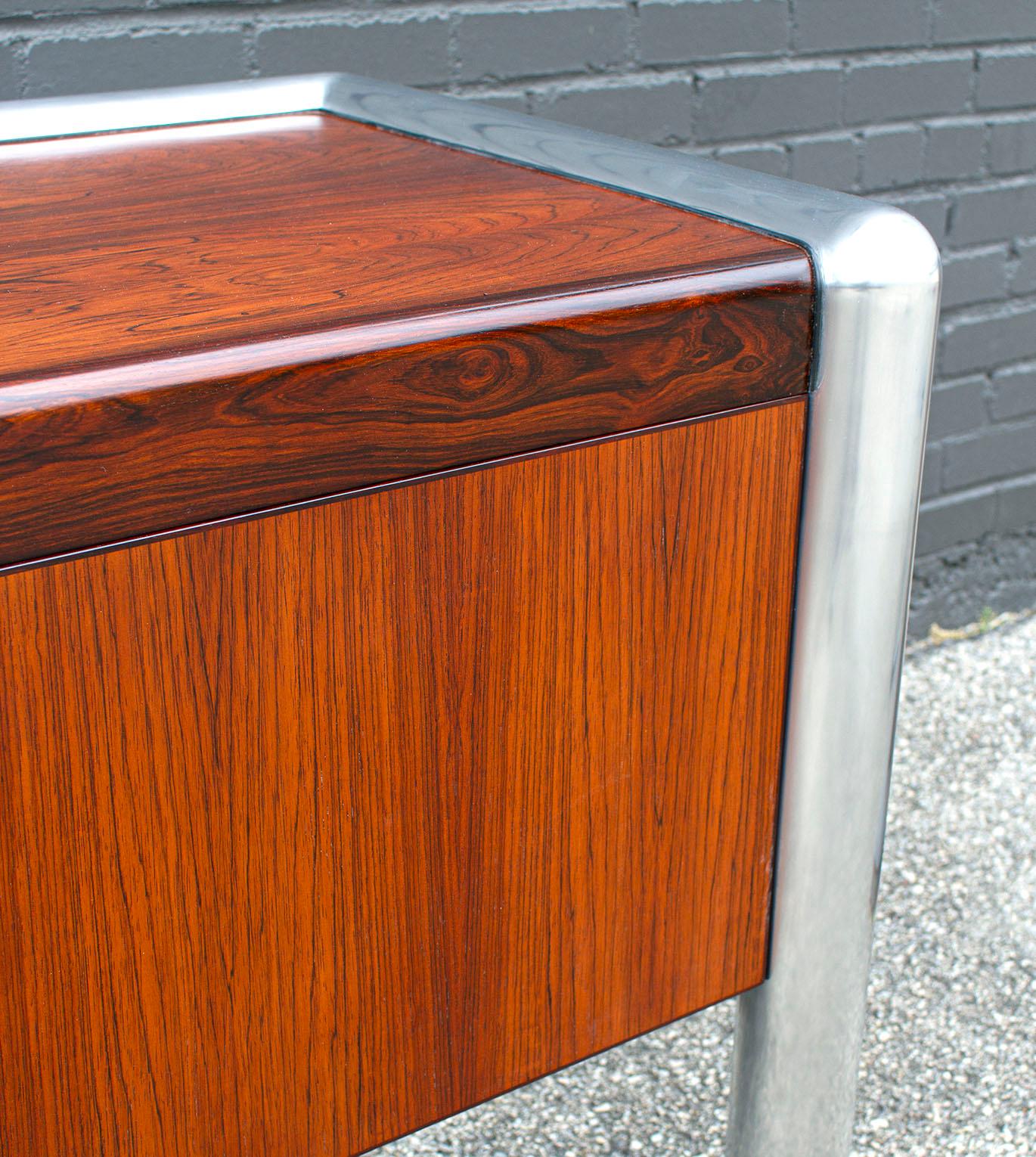 John Mascheroni Rosewood Credenza from the TUBO Series Produced by ...