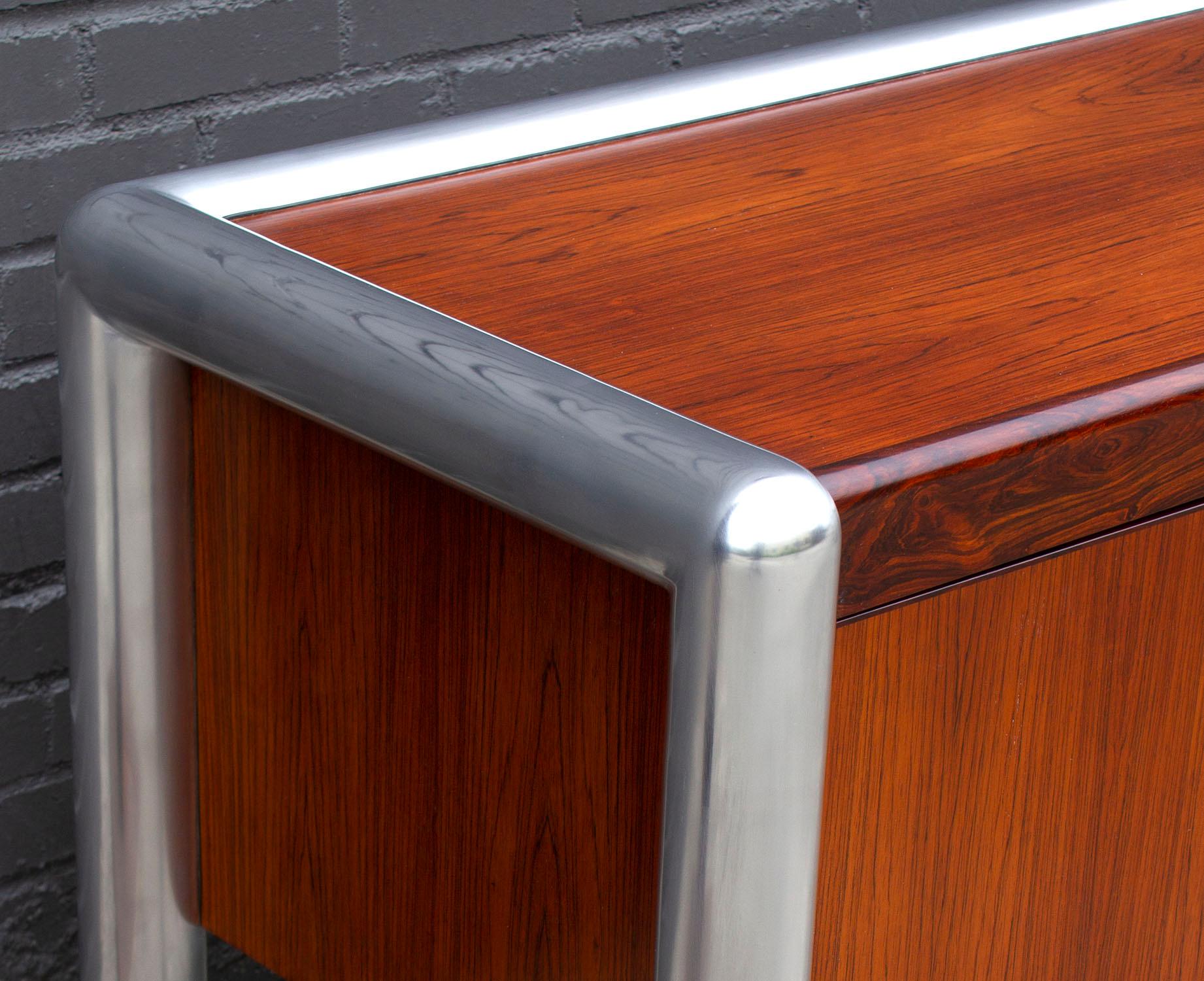 John Mascheroni Rosewood Credenza from the TUBO Series Produced by ...