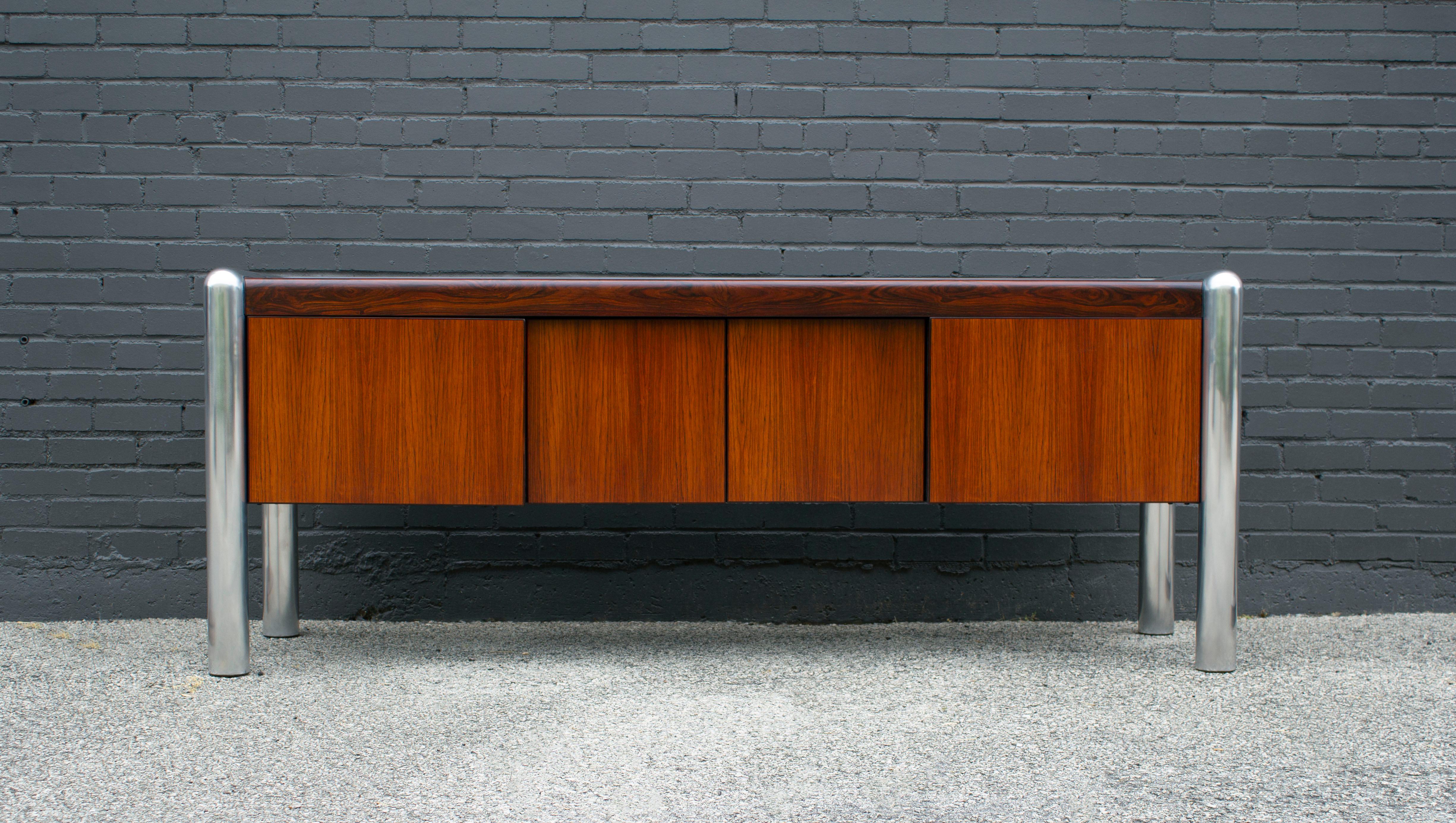 John Mascheroni Rosewood Credenza from the TUBO Series Produced by ...