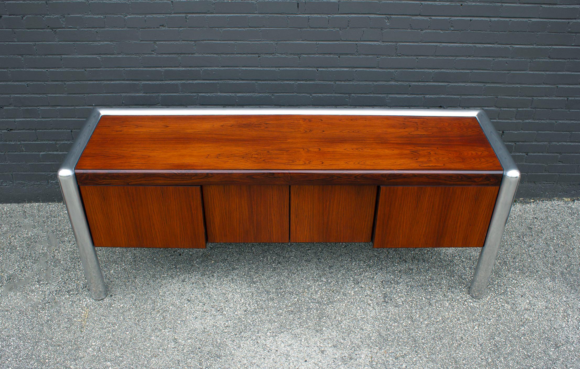 John Mascheroni Rosewood Credenza from the TUBO Series Produced by ...