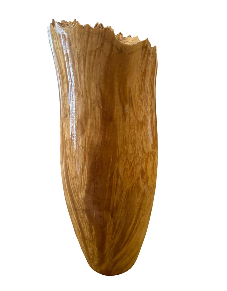 John Mascoll Spalted Maple Burl Wood Vessel For Sale at 1stDibs