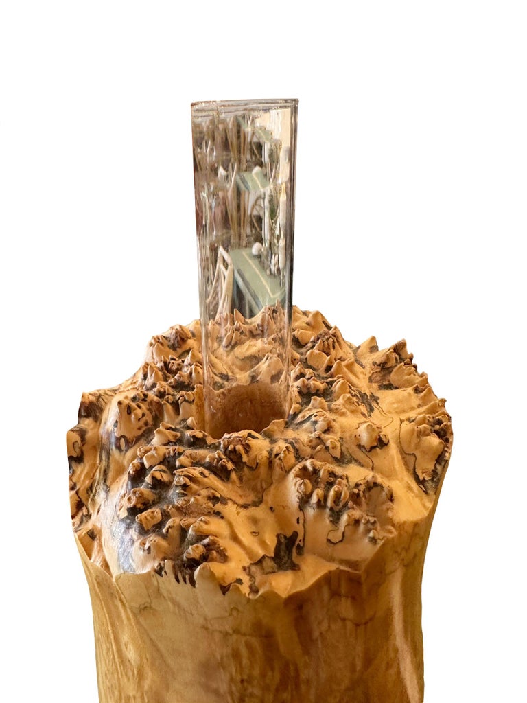 John Mascoll Spalted Maple Burl Wood Vessel For Sale at 1stDibs