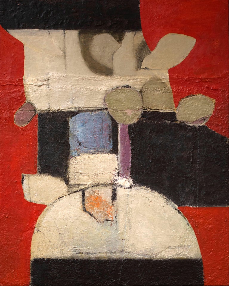 John McCaw - "Patio" Mixed Media Painting For Sale at 1stDibs