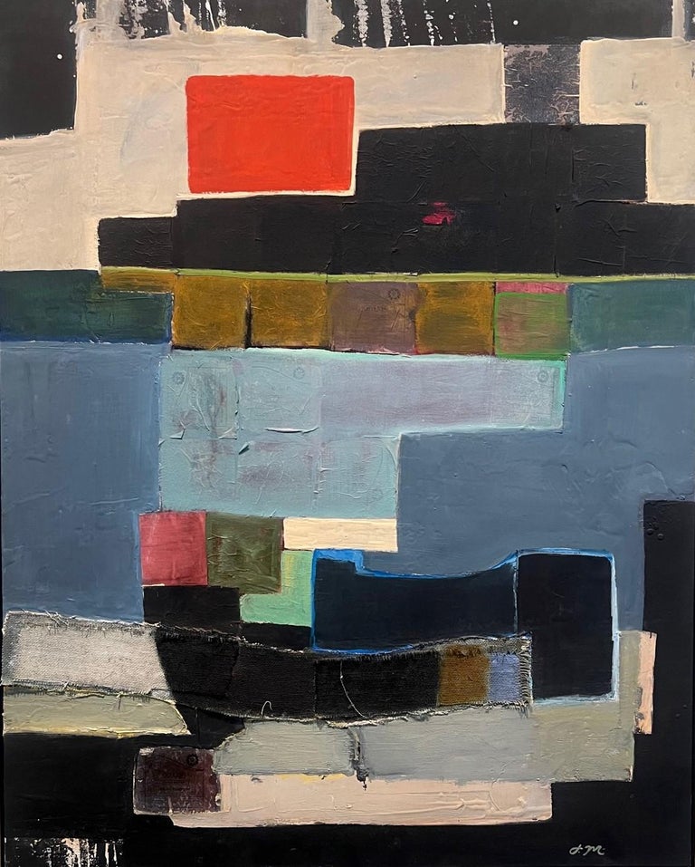 John McCaw - "Waterfront" Mixed Media Painting For Sale at 1stDibs