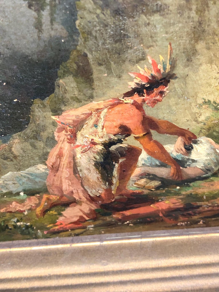 John Mix Stanley "American Indian Loss" Oil on Canvas, circa 1850 at ...