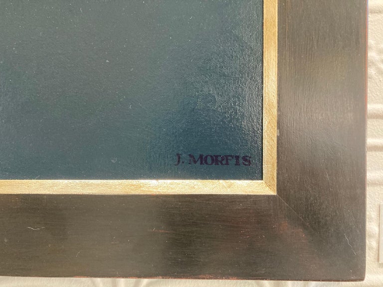 John Morfis - Bouy on Dark Blue For Sale at 1stDibs