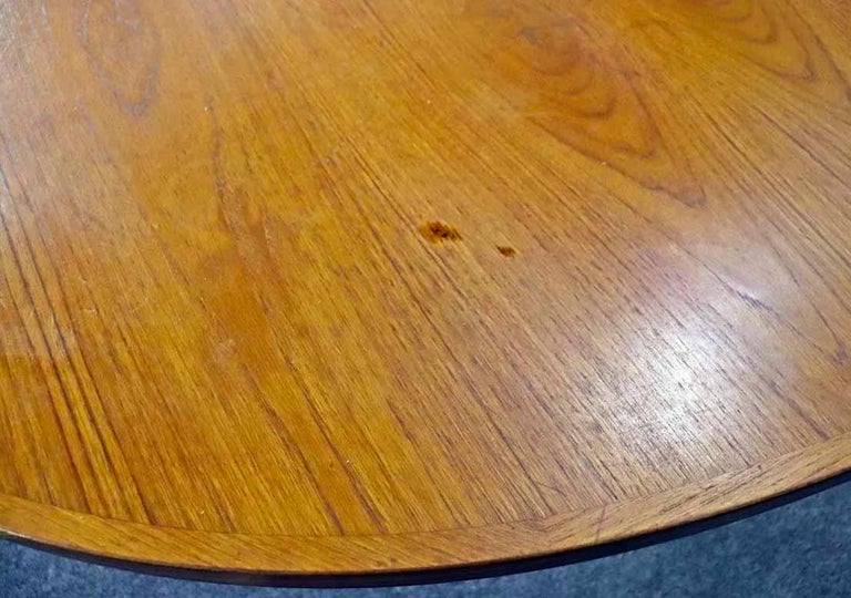 John Mortensen for Heltborg Teak Table W/ Leaf For Sale at 1stDibs