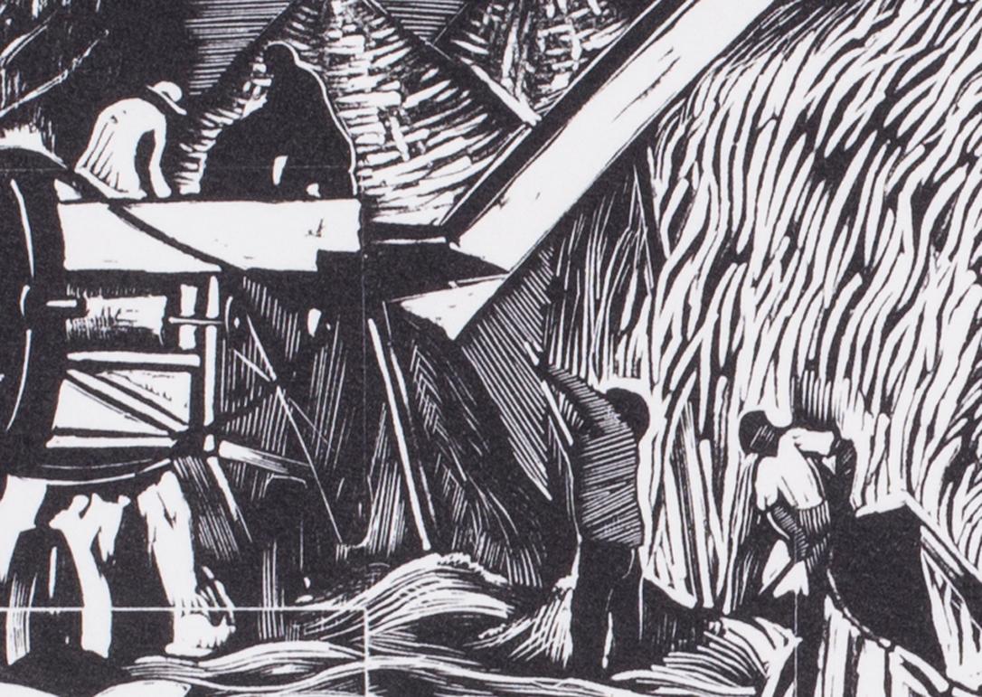 John Nash - A set of six black and white wood prints by renowned mod ...