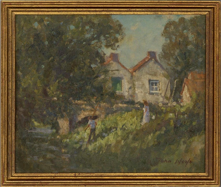 John Neale - John Neale - 20th Century Oil, Cottage Garden For Sale at ...