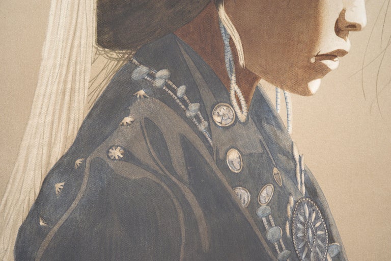 John Nicholas Pace - Portrait of a Native American Girl at 1stDibs
