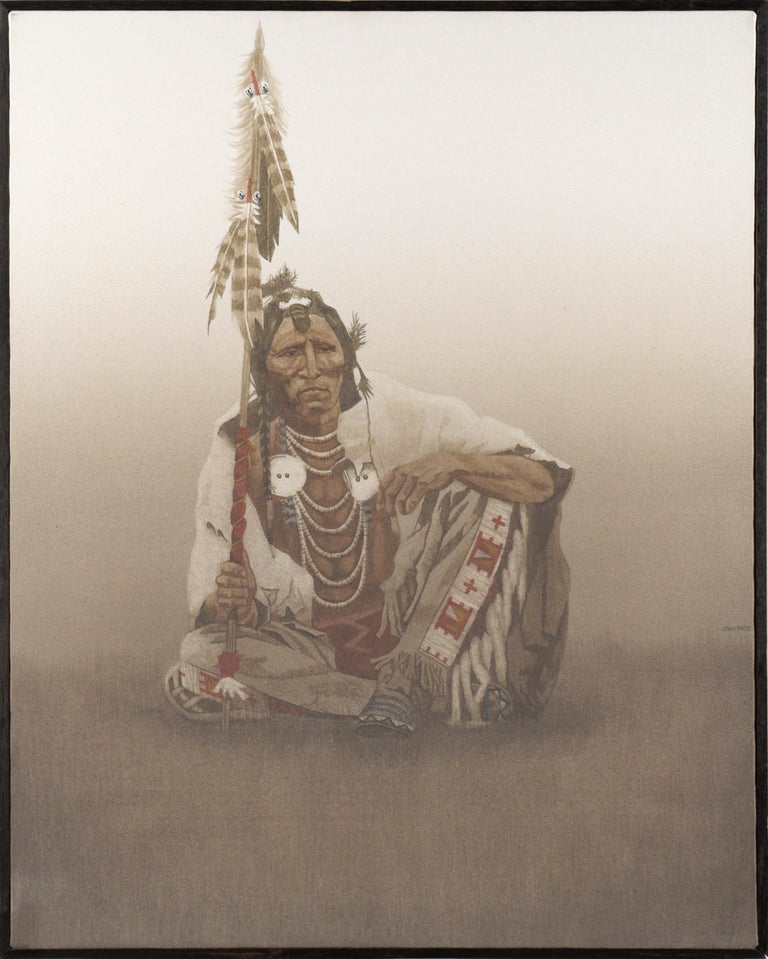 John Nicholas Pace - Seated Elder, Native American Figural Portrait by ...