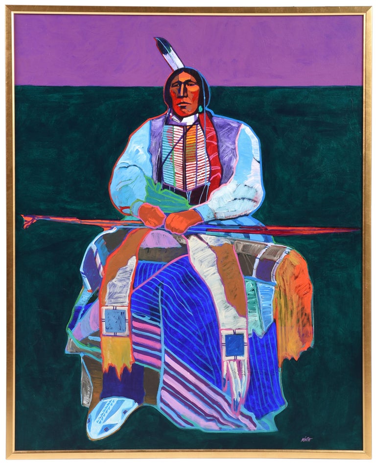 John Nieto - "Plains Warrior" by John Nieto, Acrylic on canvas, 1994 at ...